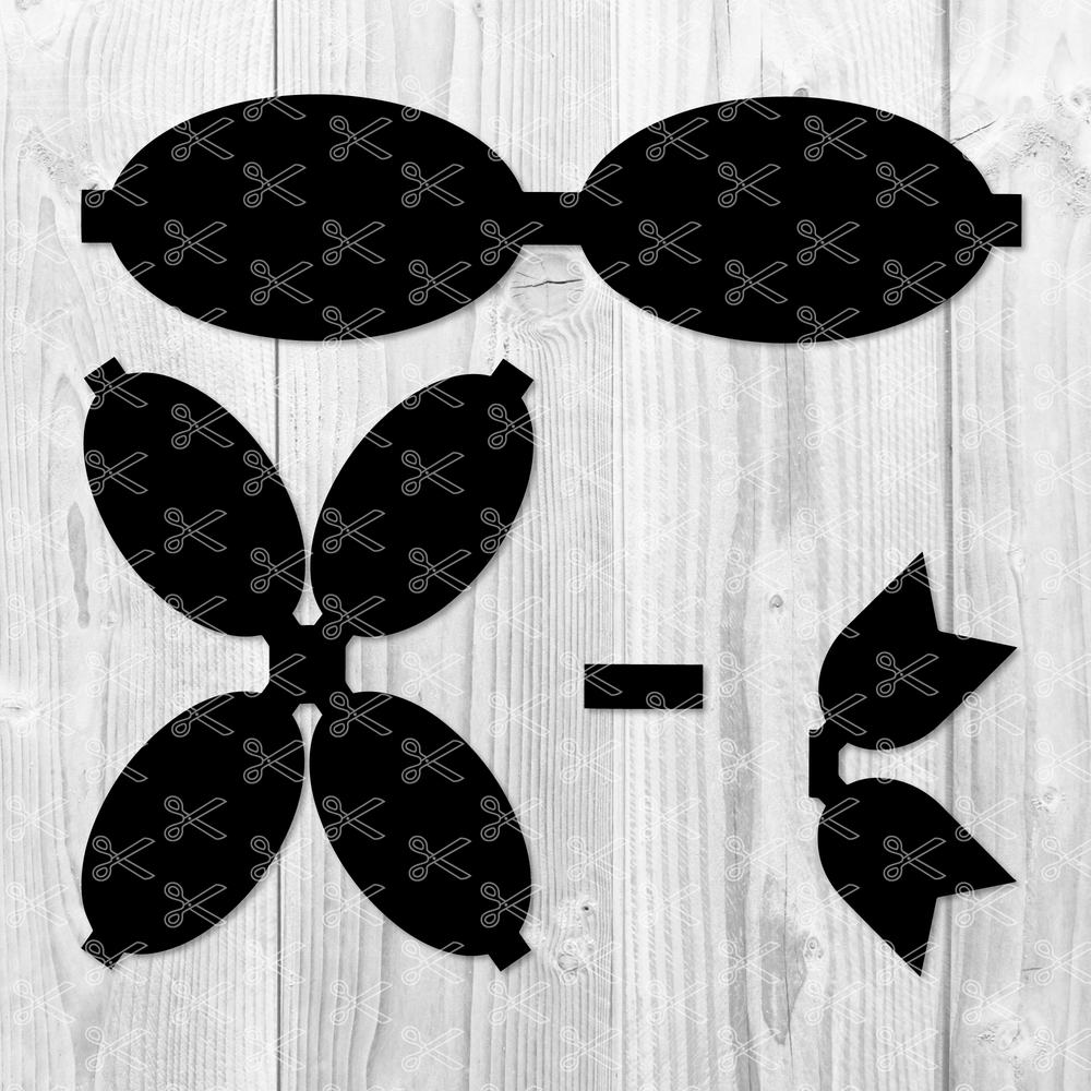 Harper Bow Template SVG PNG DXF PDF EPS Cutting Files