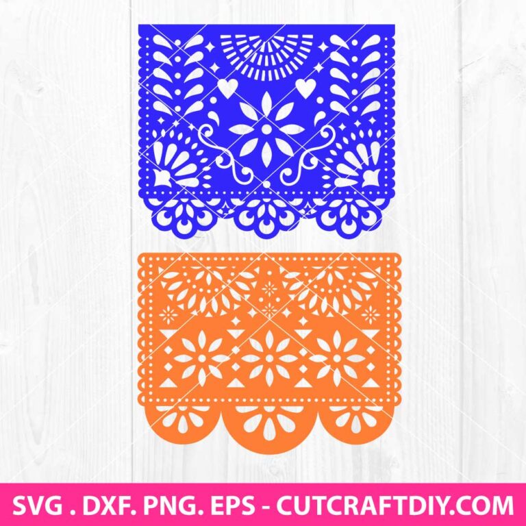 Mexico papel picado banner SVG | Papel picado fiesta SVG | PNG