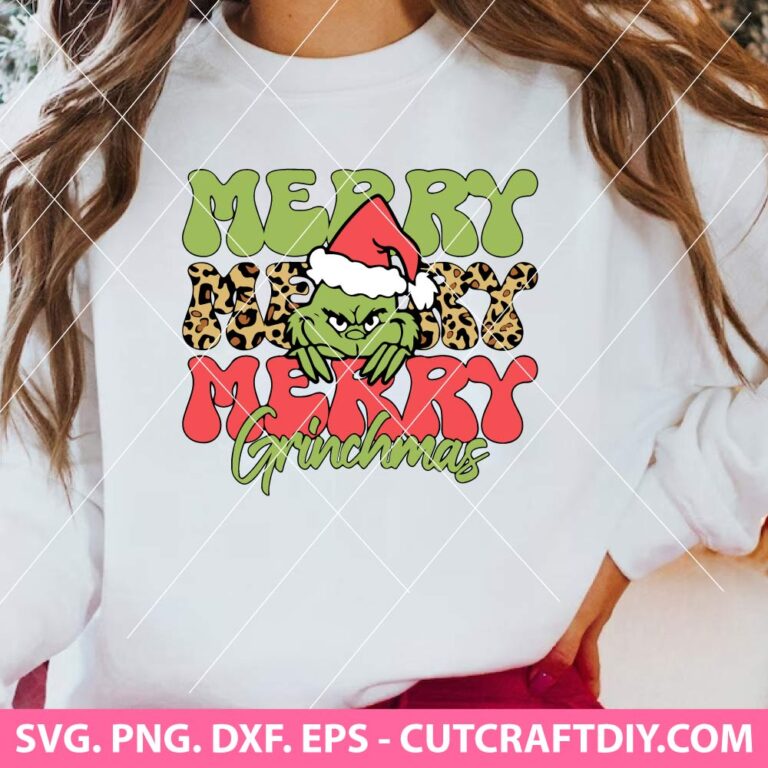 Merry Grinchmas Svg Cut File Dr Seuss Svg Grinch Svg File Grinchmas