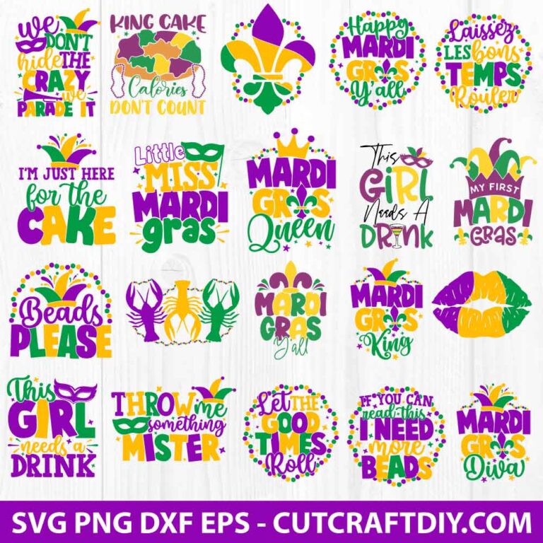 Mardi Gras SVG, Mardi Gras Mask SVG, Carnival SVG Clipart